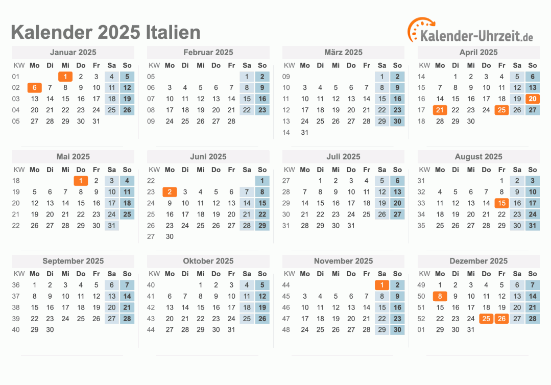 Feiertage Italien 2023